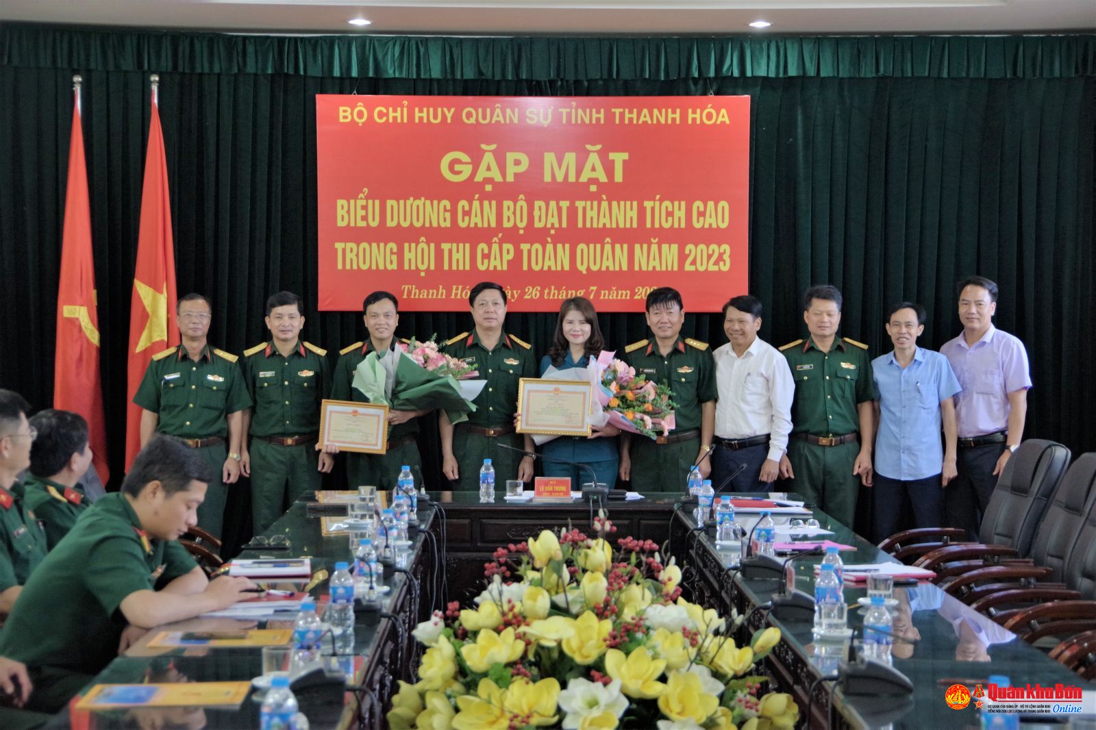 Bộ Chỉ huy Quân sự tỉnh Thanh Hóa: Gặp mặt, biểu dương cán bộ đạt thành tích cao trong các Hội thi